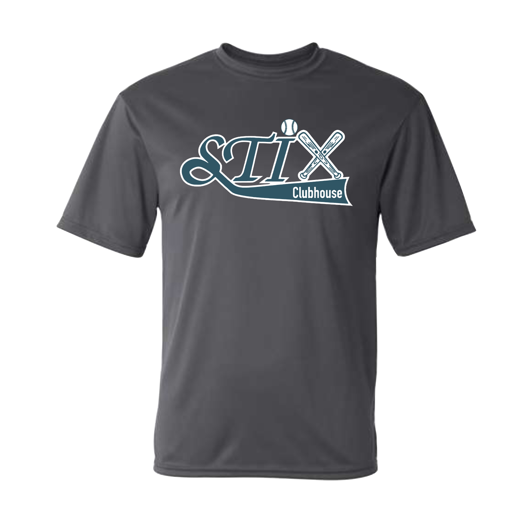 Dark Grey Stix Clubhouse Softball Tee, Long Sleeve STIX Softball Shirt ...