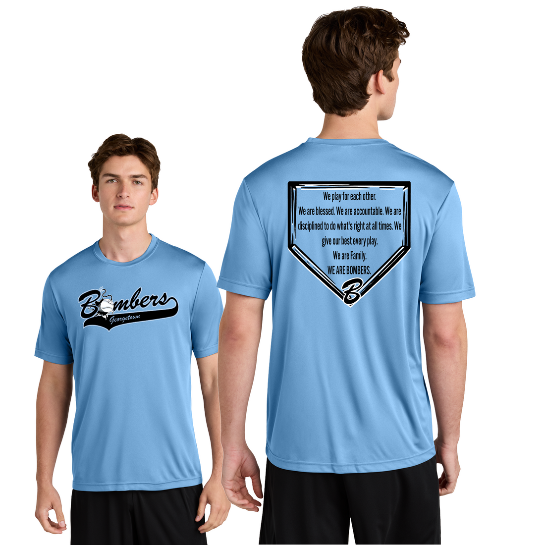 GTX Bombers Creed Tshirt, Georgetown Bombers Tshirt, Blue Bombers Cree ...