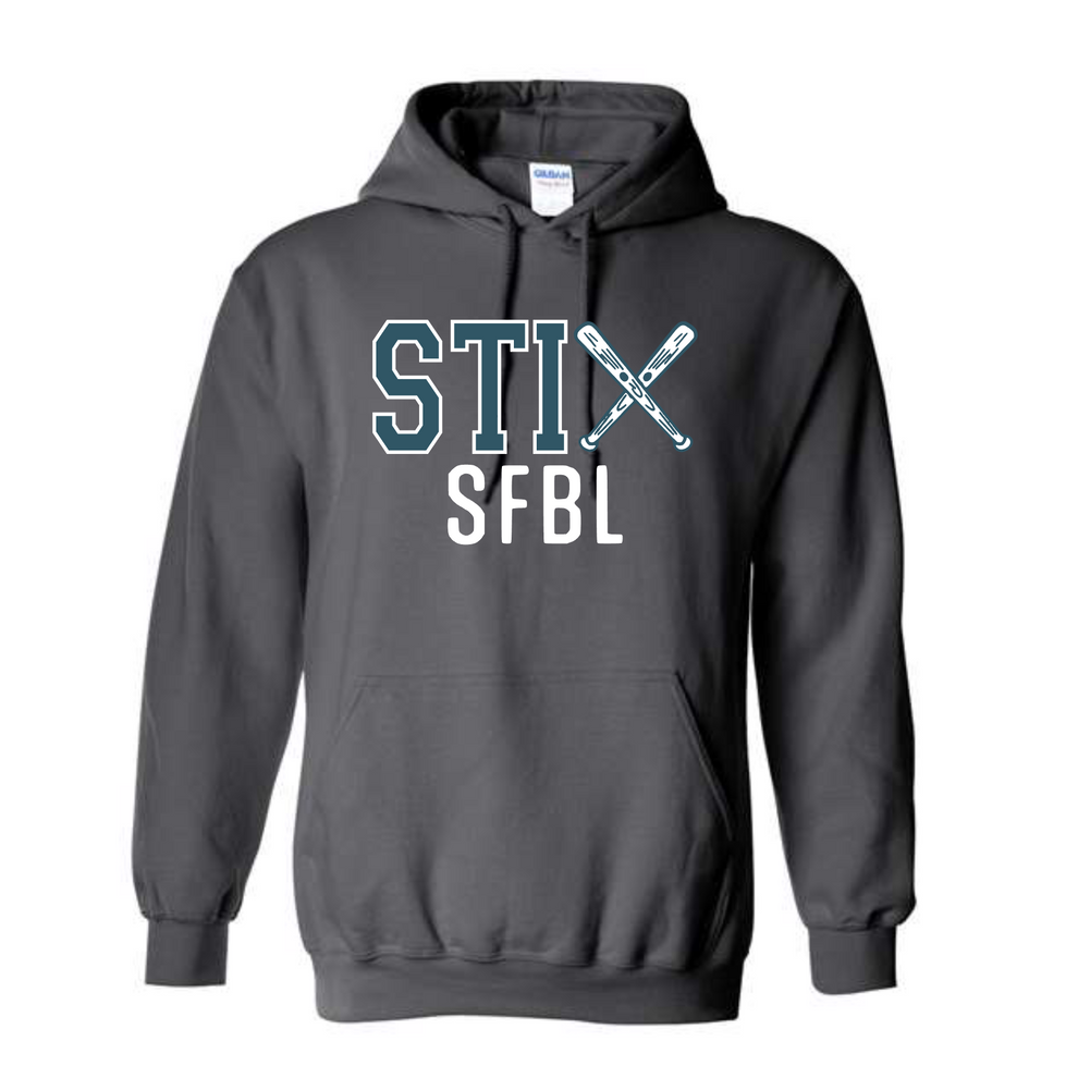 STIX SFBL Clubhouse Softball Hoodie, Stix Softball Sweatshirt, Gray St ...