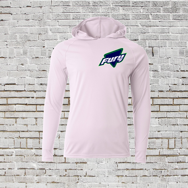 Fury Hooded Shirt, White Fury Hood Tee, Fury Logo Shirt – Blue Eyed Threads